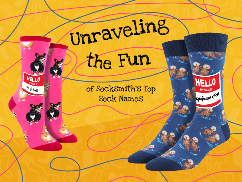 Our Design Team Picks Socksmith's Top 15 Most Clever Sock Names
