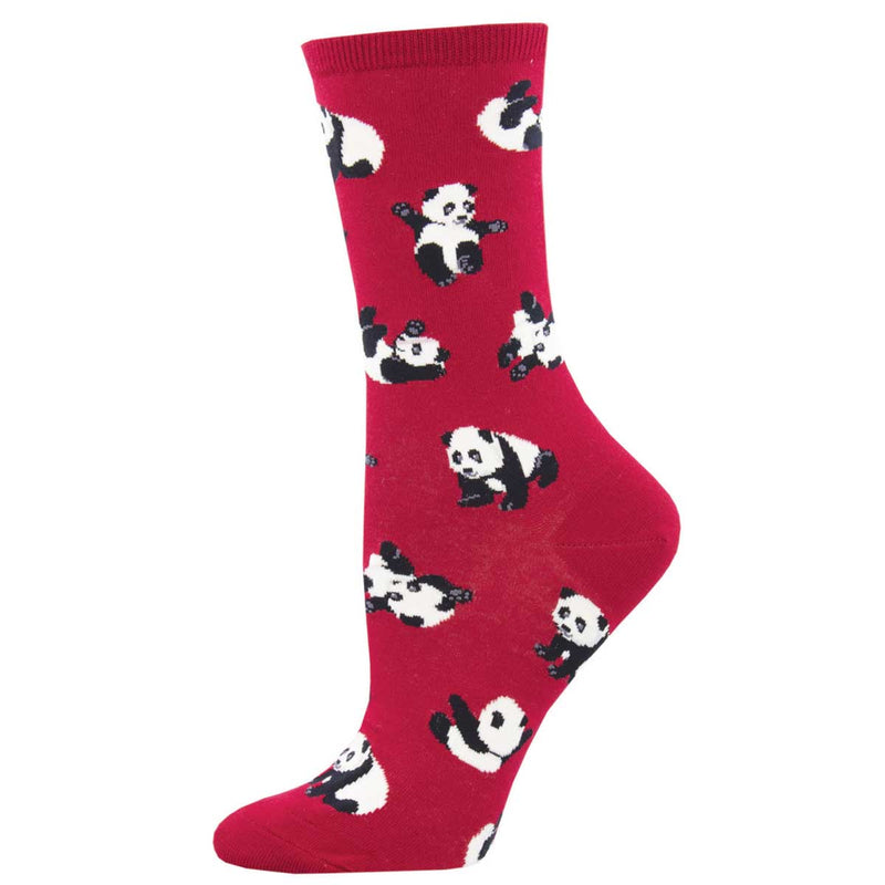 Women's Cute Panda Novelty Crew Socks | Socksmith