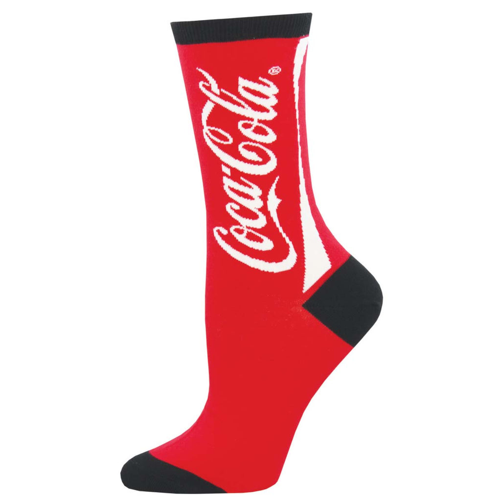 Cute Socks - Crew Socks for Women - Coke Logo – Socksmith