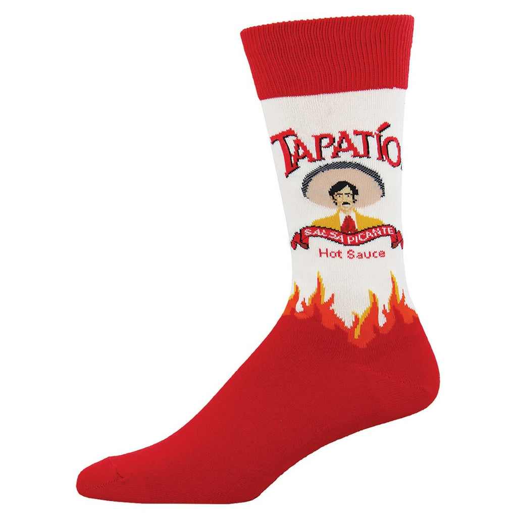 Fun Socks for Hot Sauce Lovers | Tapatio Print | Socksmith