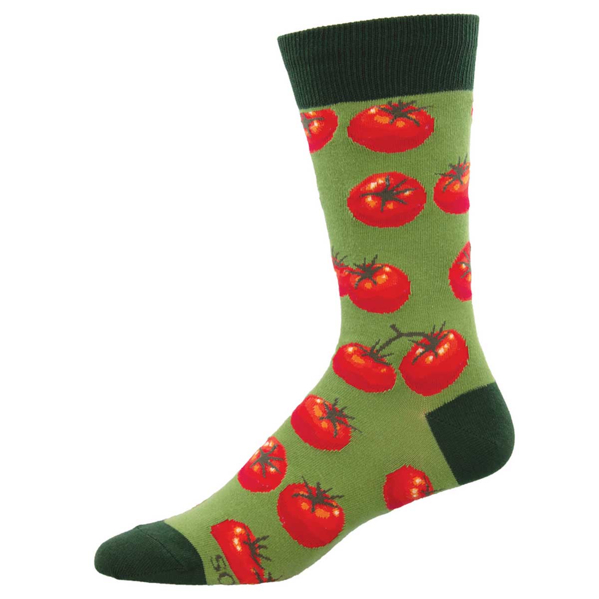 Men's Novelty Dress Socks | Tomato Print | Cotton Socks by Socksmith