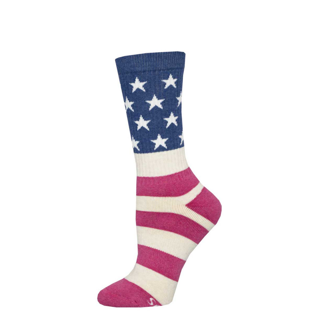 Unisex Athletic Crew Socks | Americana Print | Socksmith Design
