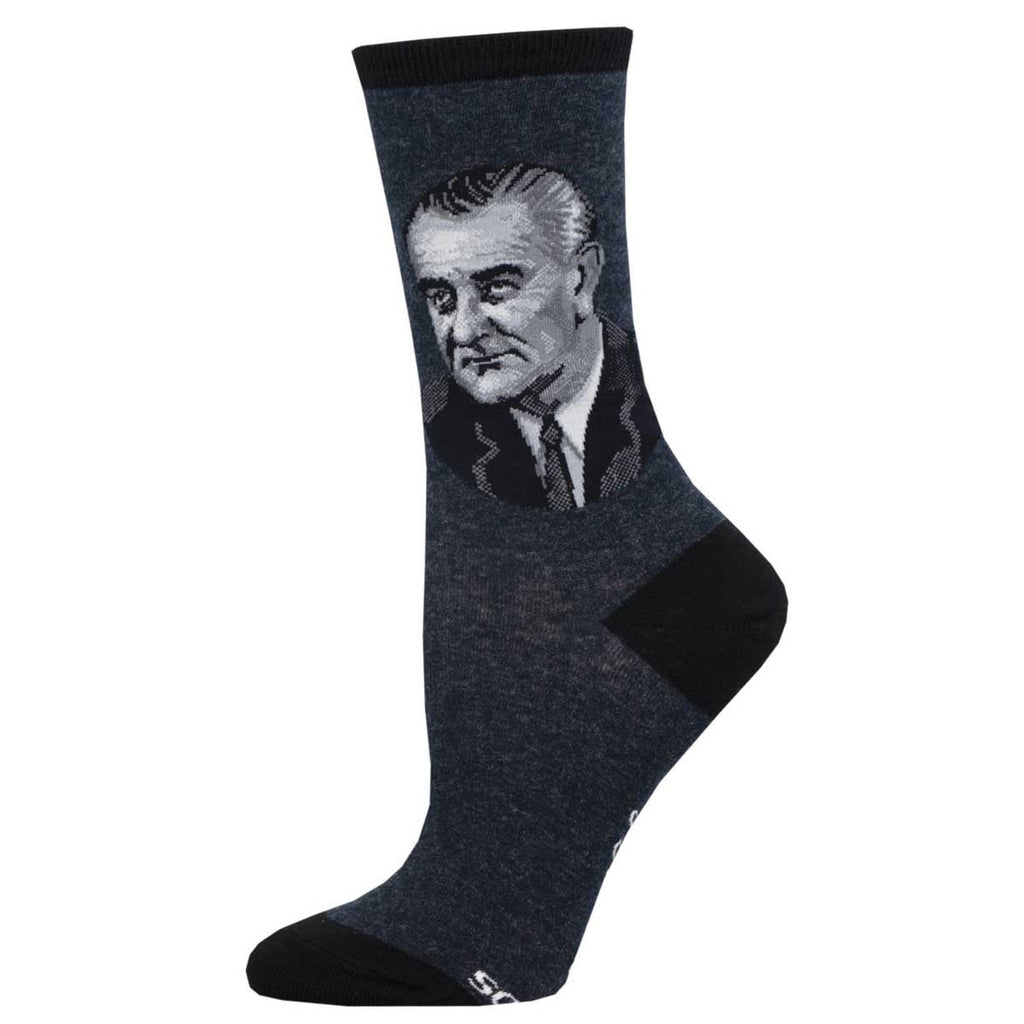 Women's President Lyndon B. Johnson Socks | Politics Socks | Socksmith