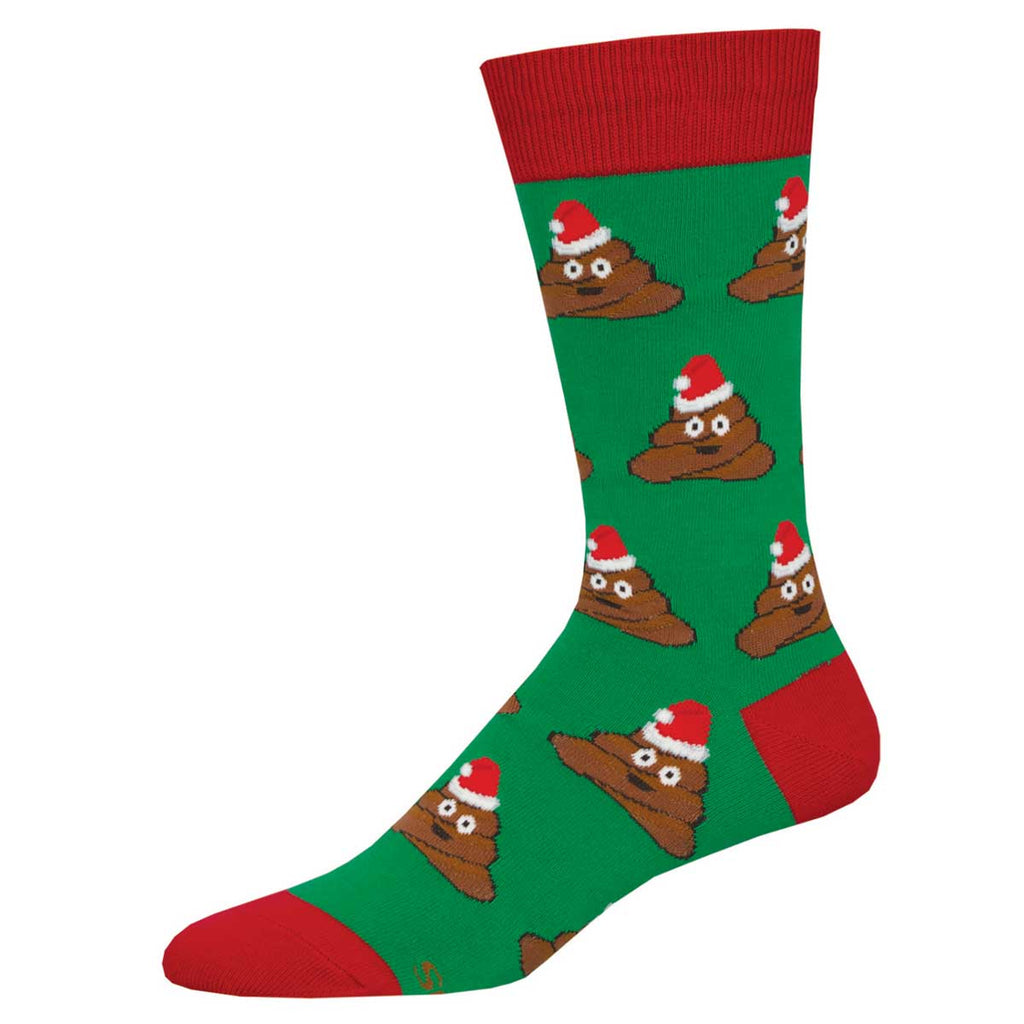 Men's Fun Christmas Socks | Toilet Humor Gifts by Socksmith