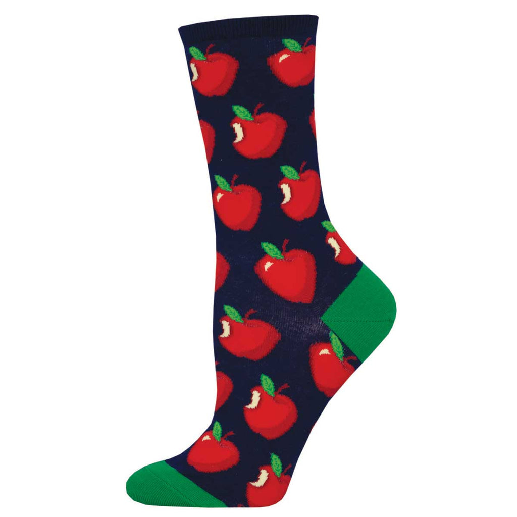 Fun Cotton Socks for Women | Apple Design | Socksmith Official