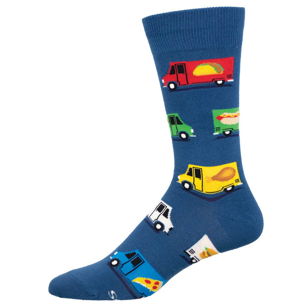 Fun Food Socks for Men | Cotton Dress Socks | Food Truck Print – Socksmith