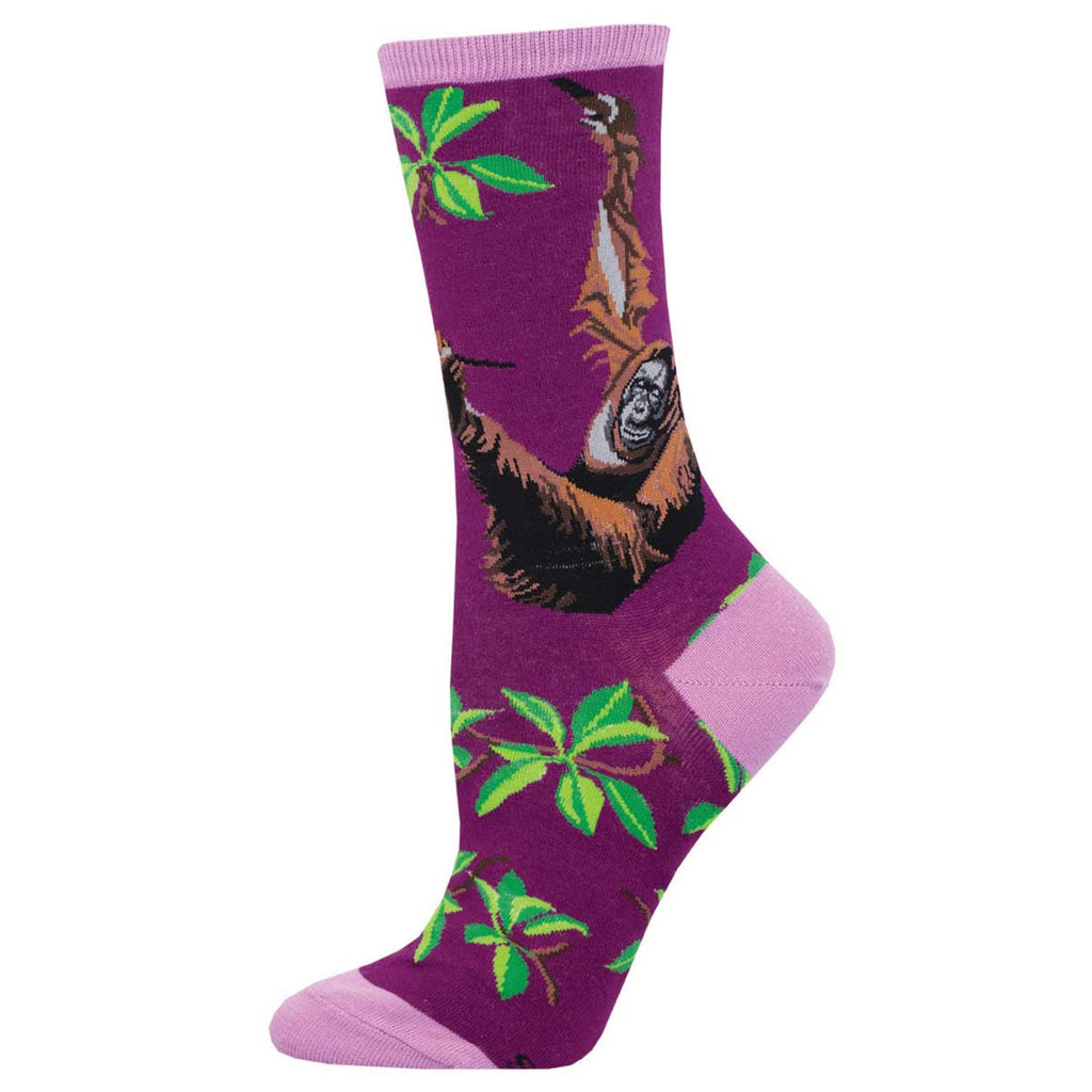 Cute Orangutan Socks for Women | Endangered Species | Socksmith