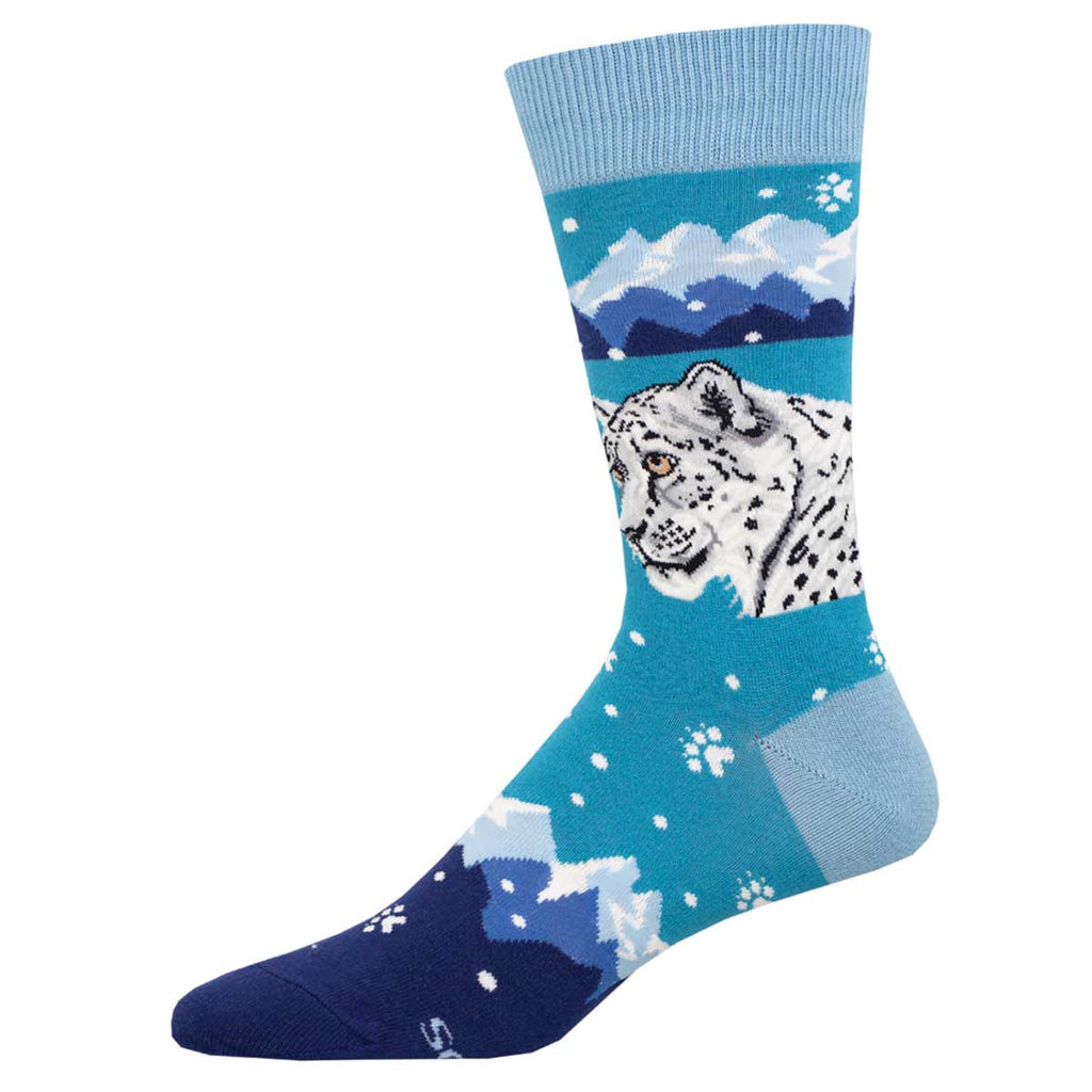 Endangered Animal Socks for Men | Snow Leopard | Socksmith